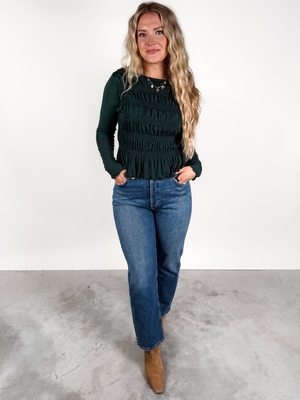 Dixie Girl Smocked Top Look — Out of Town Clothing