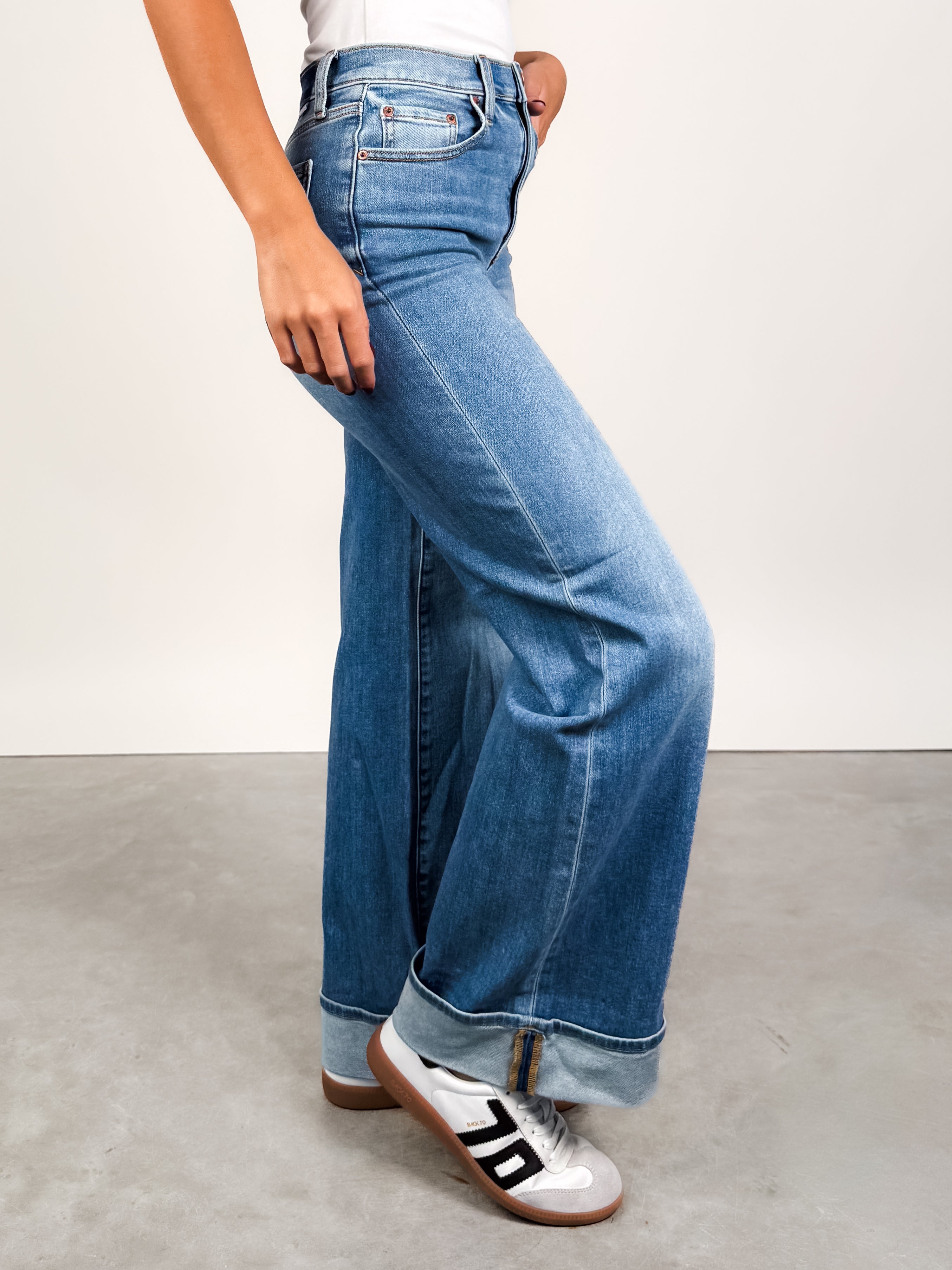 Far Out High Rise Wide Leg in Big Break — Out of Town Clothing