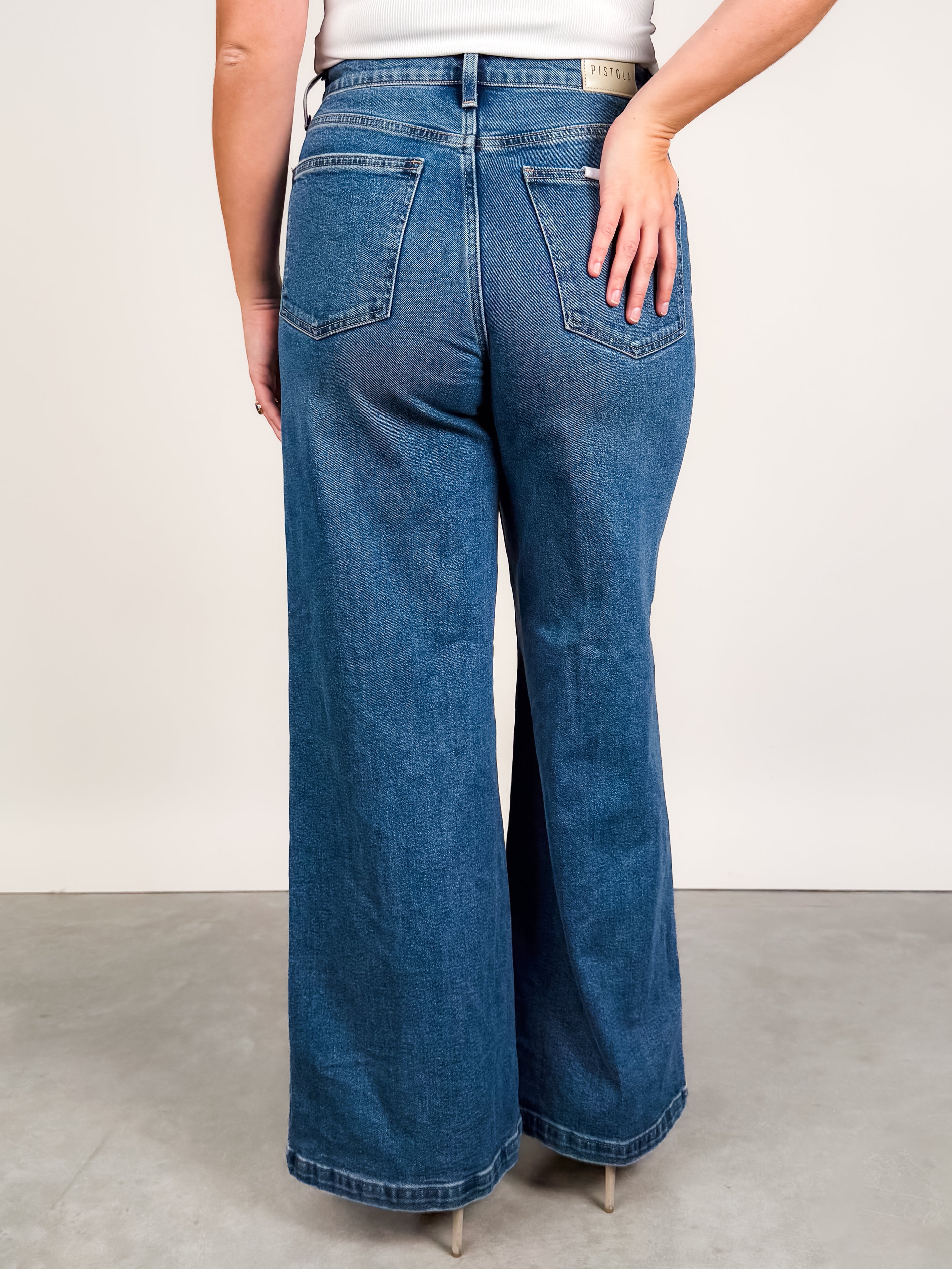 Lana High Rise Ultra-Wide Leg Jean in Soho — Out of Town Clothing